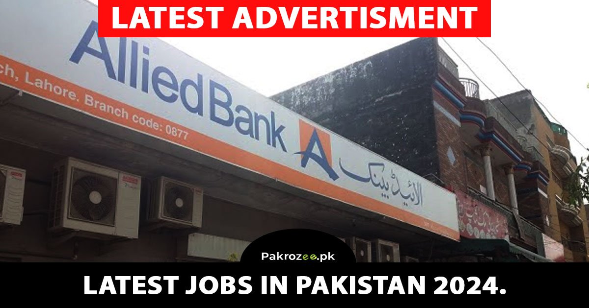 Allied Bank Limited (ABL) Jobs 2024 Online Apply for male & female